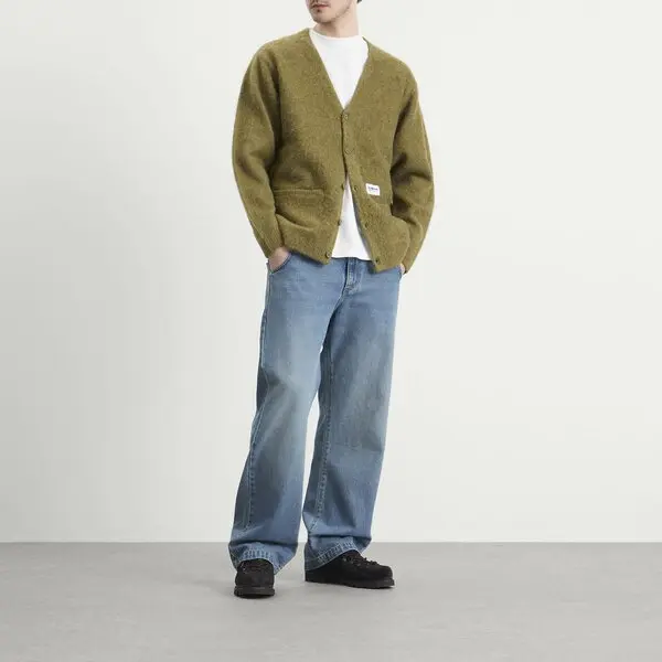 【即完品】 NEIGHBORHOOD MOHAIR CARDIGAN 20AW Neighborhood Mohair Cardigan In Olive Drab - 40% Off | Editorialist